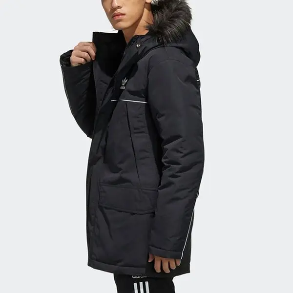 Adidas Originals Hooded Long Sleeve Down Jacket