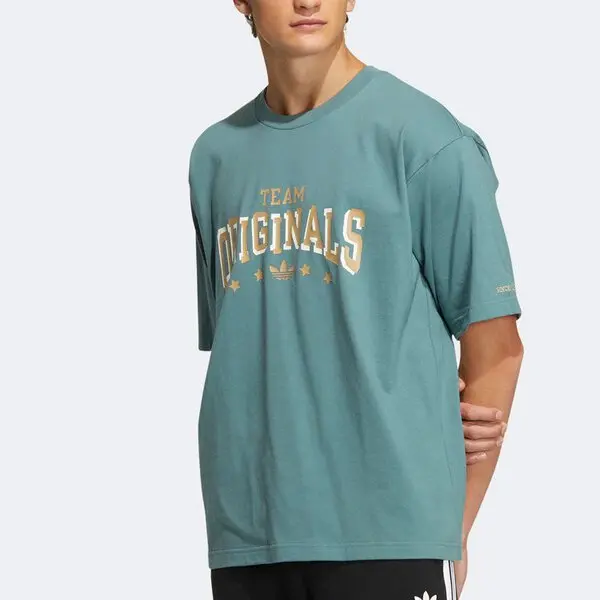 Adidas Originals Mc Slogan T-shirt 'green - Green/multi-color