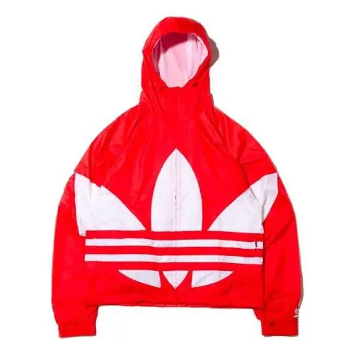 Adidas Originals Big Trefoil Hooded Jacket - Red