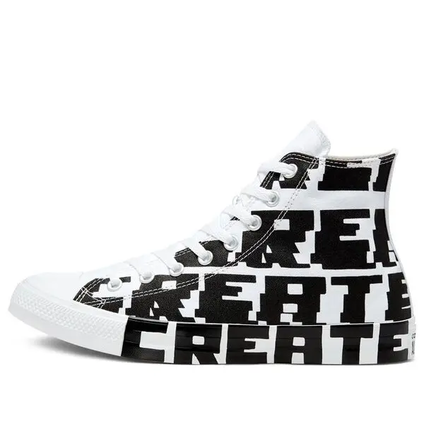 CONVERSE Chuck Taylor All Star High Top "create Future" Sneakers - White/black