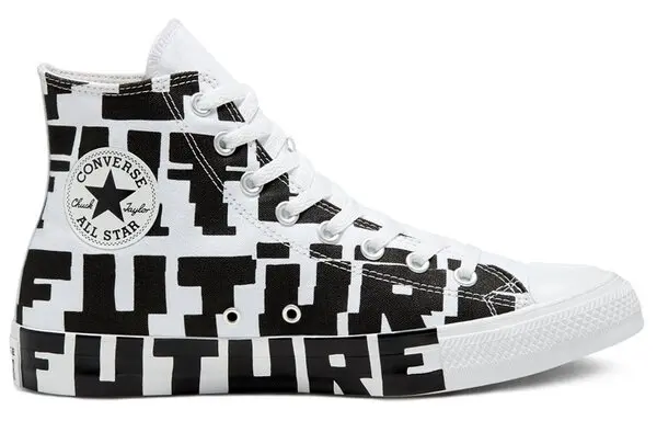 CONVERSE Chuck Taylor All Star High Top "create Future" Sneakers - White/black