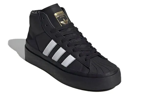 Adidas 424 X Pro Model 'core' High Top Sneakers - Black