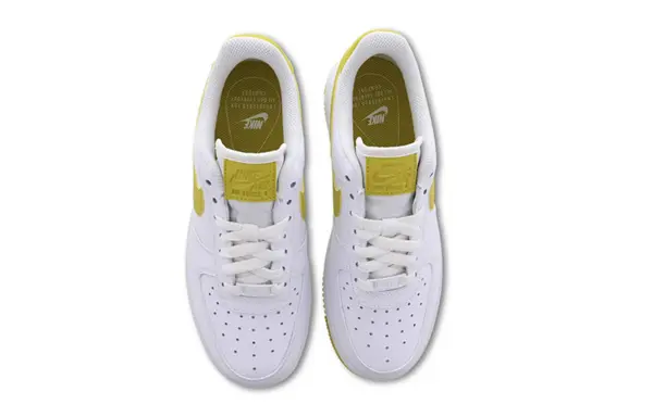 Nike Force 1 Low Sneakers - White/yellow