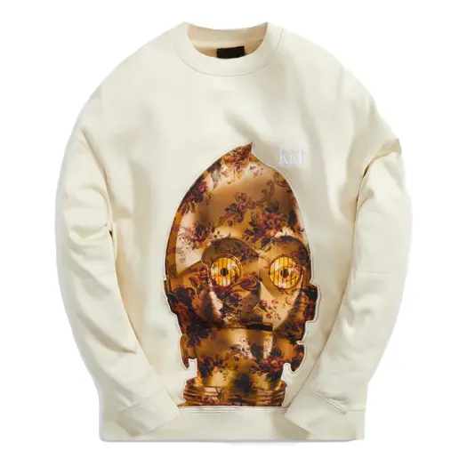 Kith X Star Wars C-3po Crewneck 'waffle - Beige/brown