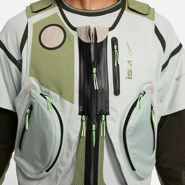 Nike Ispa Gilet 2.0 Vest - Grey/green/mult-color