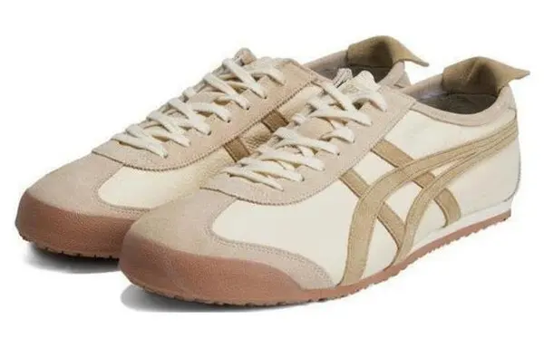 Onitsuka Tiger Mexico 66 Lace-up Sneakers - Cream/beige/brown