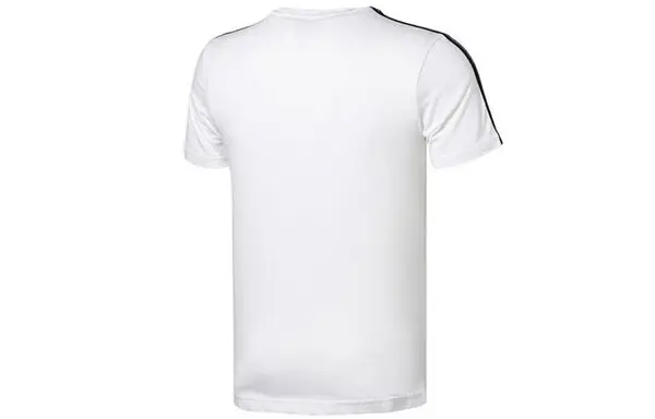 Adidas Neo Sw Tee 5 Reflective Black Printing Round Neck Short Sleeve - White