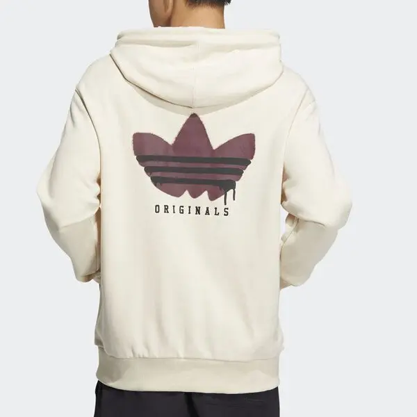 Adidas Anti-university Hoodie With Graphic Detail - White