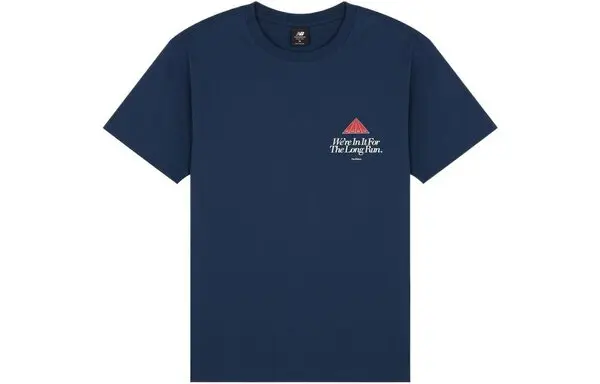 NEW BALANCE X Anb Sport T-shirt Asia Sizing 'blue - Blue/red