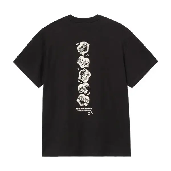 Carhartt Work In Progress Garble Short Sleeve T-shirt - Black