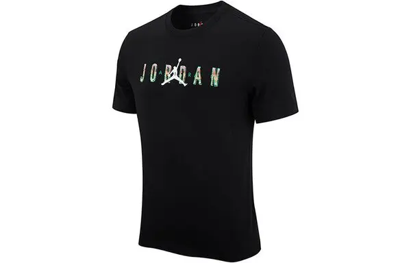 JORDAN Sport Dna Crew Neck Printed Short Sleeve - Black