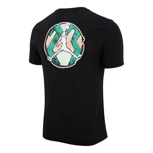 JORDAN Sport Dna Crew Neck Printed Short Sleeve - Black
