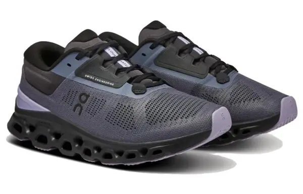 On Cloudstratus 3 Athletic Shoe - Gold/grey/purple