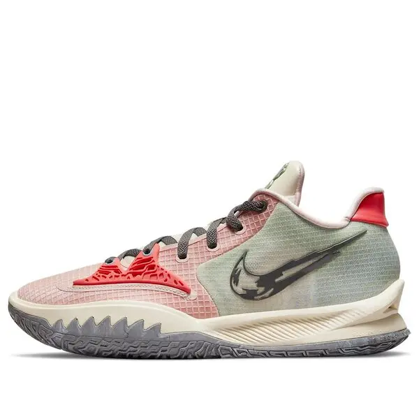 Nike Kyrie Low 4 Ep 'pale Coral' Athletic Sneakers - Orange/cream/grayred