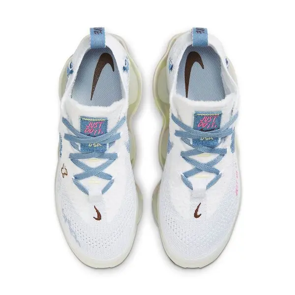 Nike Max Scorpion Fk 'just Do It' Sneakers - White/blue Whisper