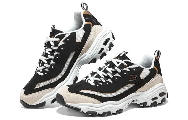 Sketchers Dlites 1.0 Sneakers - Black/white/brown