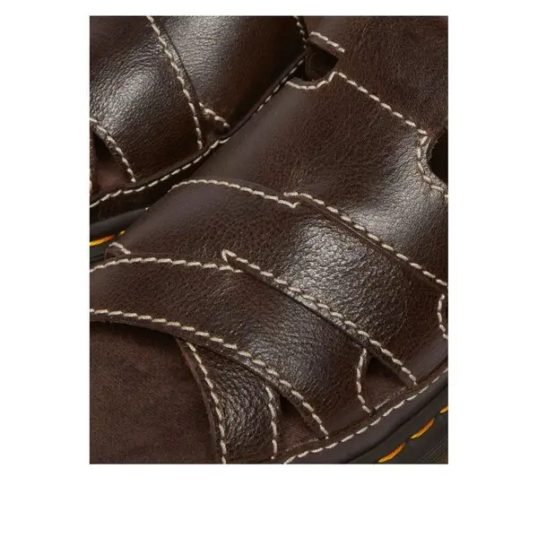 Dr. Martens Maxxy Slide Rogue Leather Sandals - Brown