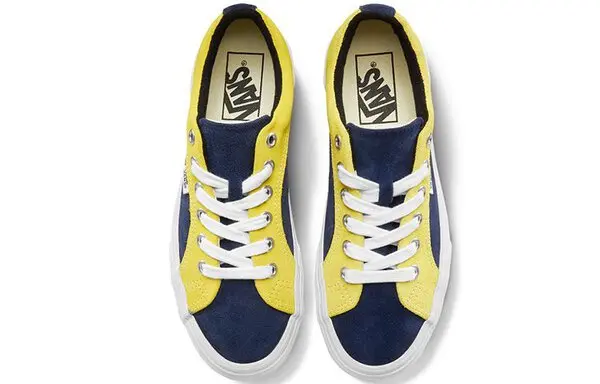 VANS Lampin Retro Skate Sneakers - Yellow/blue