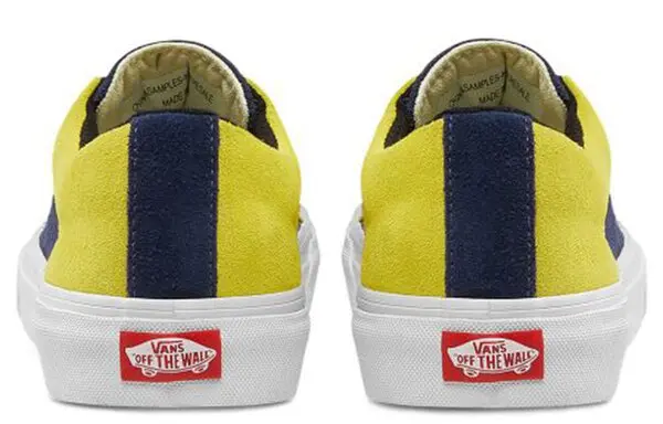VANS Lampin Retro Skate Sneakers - Yellow/blue