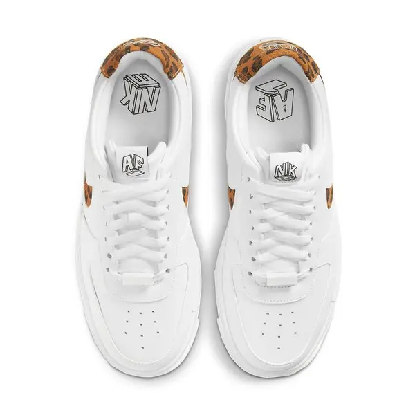 Nike Force 1 Pixel Se Leopard Print Sneakers - White