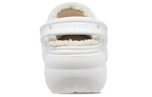 CROCS Classic Platform Lined Clogs - White