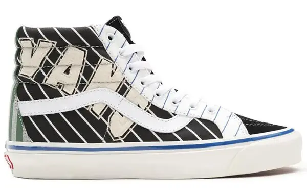 VANS Sk8-hi High Top Sneakers - Black/white/red