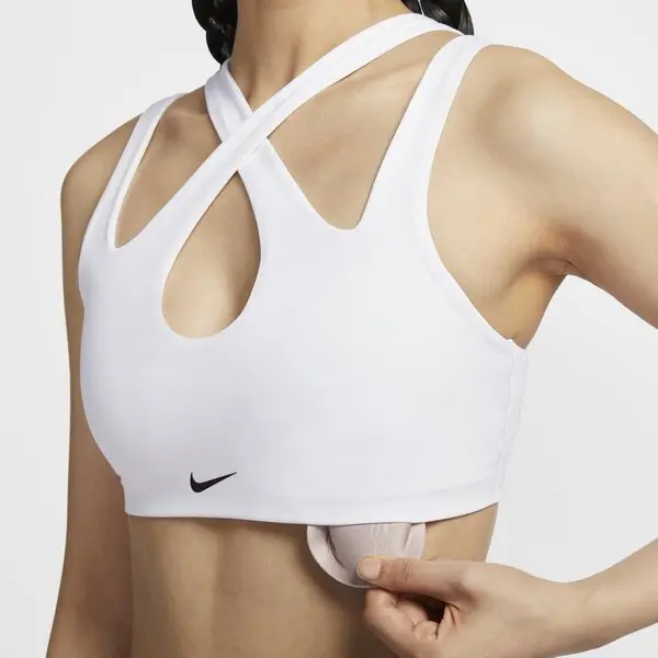 Nike Freestyle Light-support Padded Sports Bra Asia Sizing 'white