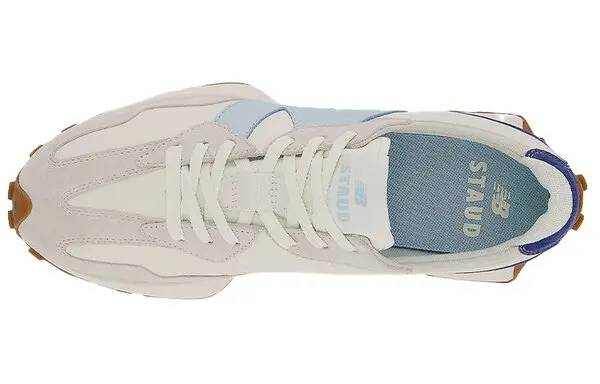 NEW BALANCE Staud X 327 Athletic Sneakers - White/blue