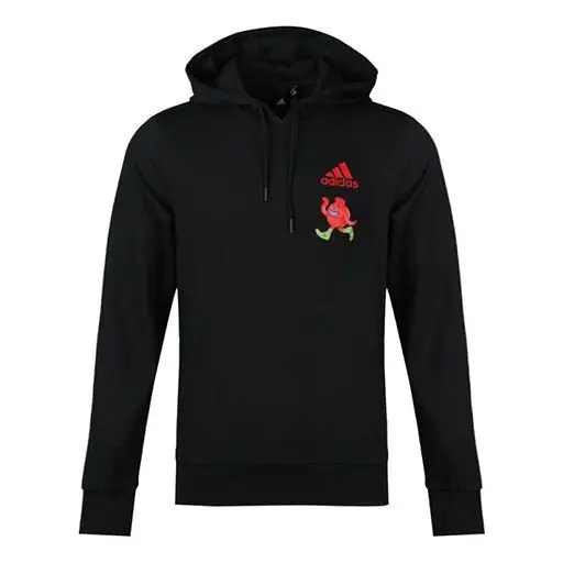 Adidas Embroidered Hooded Knit Pullover
