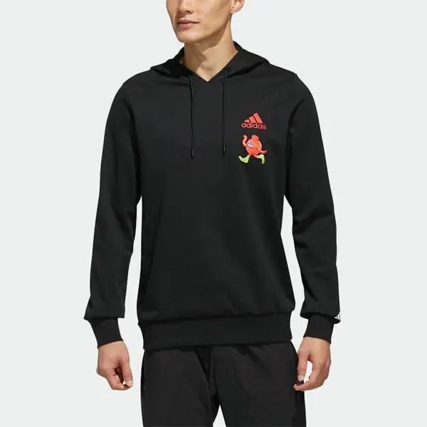 Adidas Embroidered Hooded Knit Pullover