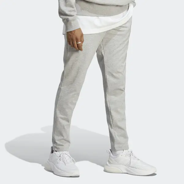 Adidas Essentials Single Tapered Open Hem Pants - Medium Grey Heather