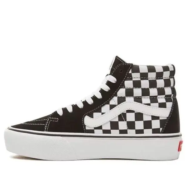 VANS Sk8-hi Platform 2.0 Checkerboard Sneakers - Black