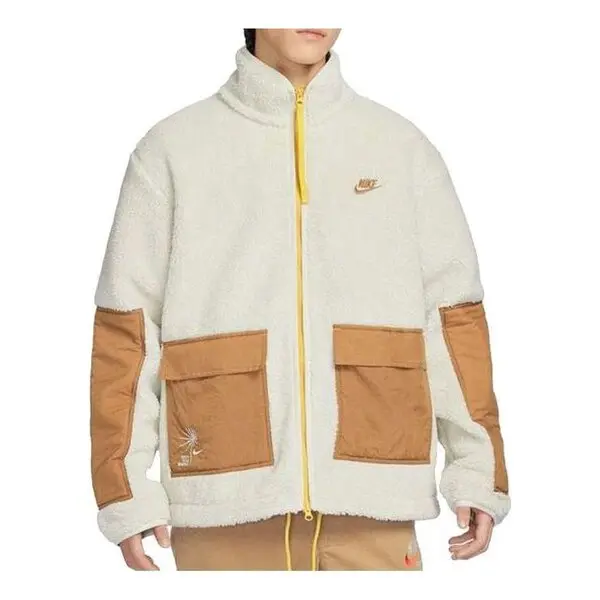 Nike Essentials Sherpa Jacket - Beige/brown