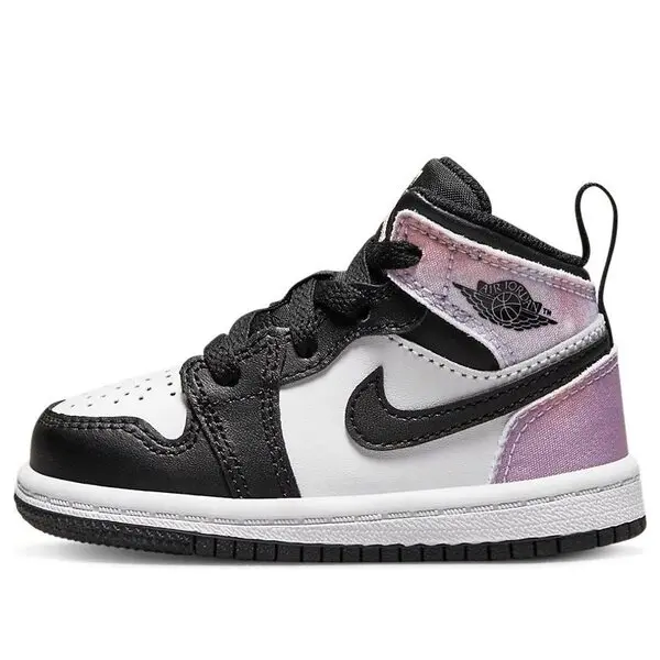 JORDAN Air 1 Mid Se - Black/white/amethyst Wave