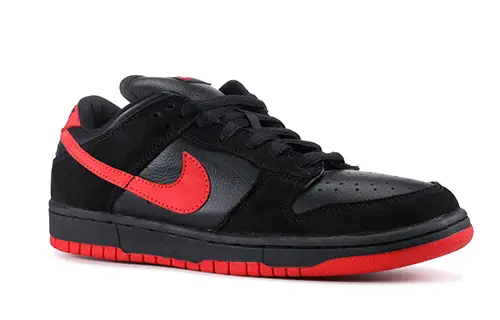 Nike Dunk Low Pro "vamps - Black/red