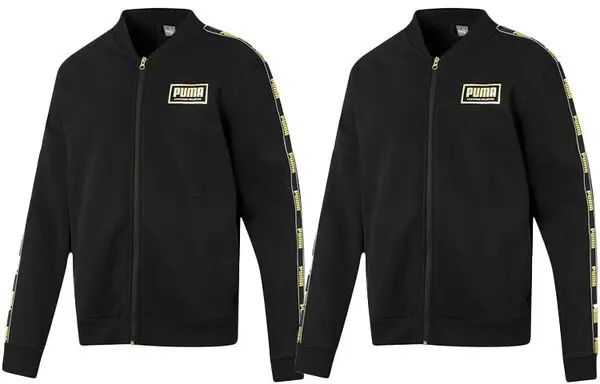 PUMA Fleece Track Jacket With Logo Detail