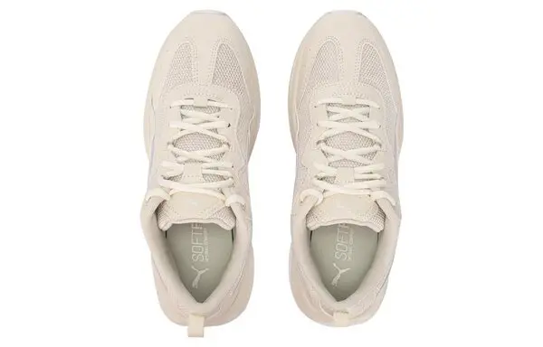 PUMA Cilia Lace Up Sneakers - White/purple