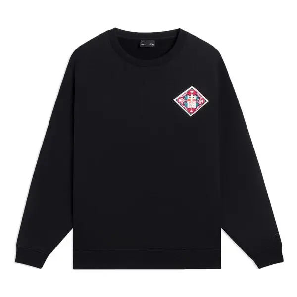 LI-NING Kaleidoscope Graphics Sweatshirt - Black/multi-color