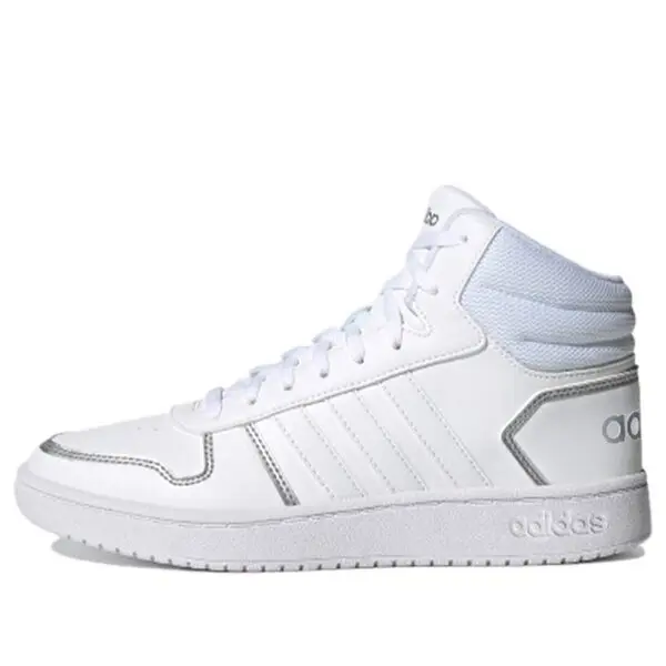 Adidas Hoops 2.0 Mid Top Sneakers - White
