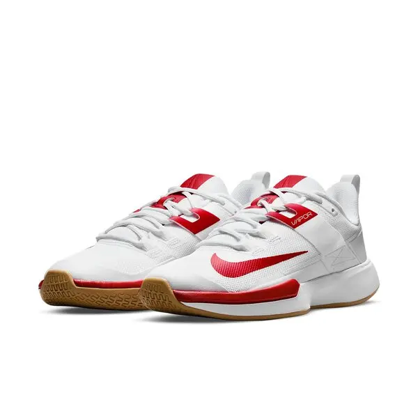 Nike Court Vapor Lite Tennis Shoes - White/red