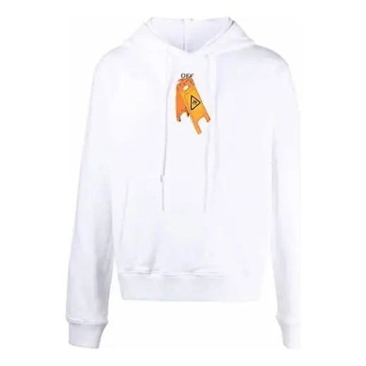Off-White Arrow Pattern Hoodie - White