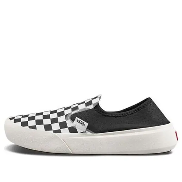 VANS Slip-on Sneakers With Subtle Checkerboard Detail - Black/white