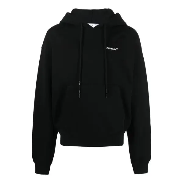 Off-White Caravaggio Crowning Over-print Hoodie - Black/white