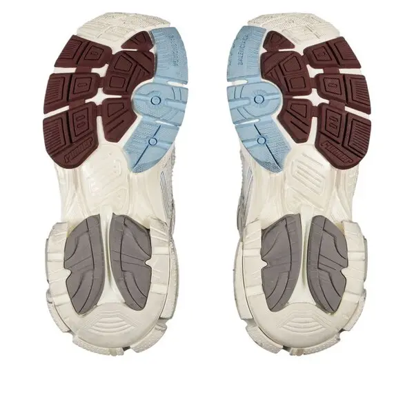 Balenciaga Runner Sneakers - White/brown/blue