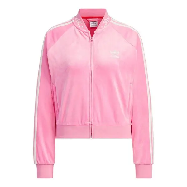 Adidas Originals Velour Sst Track Top - Pink