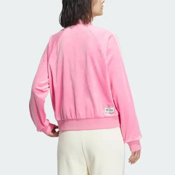 Adidas Originals Velour Sst Track Top - Pink