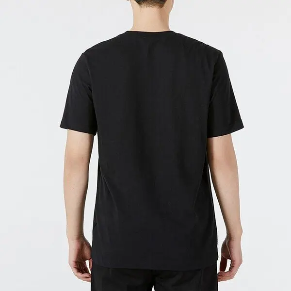 Nike Cartoon Printing Cozy Round Neck Casual Short Sleeve Black T-shirt - Default Color