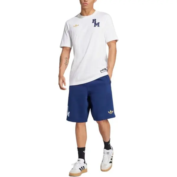 Adidas Real Madrid Vrct T-shirt Asia Sizing 'white Navy