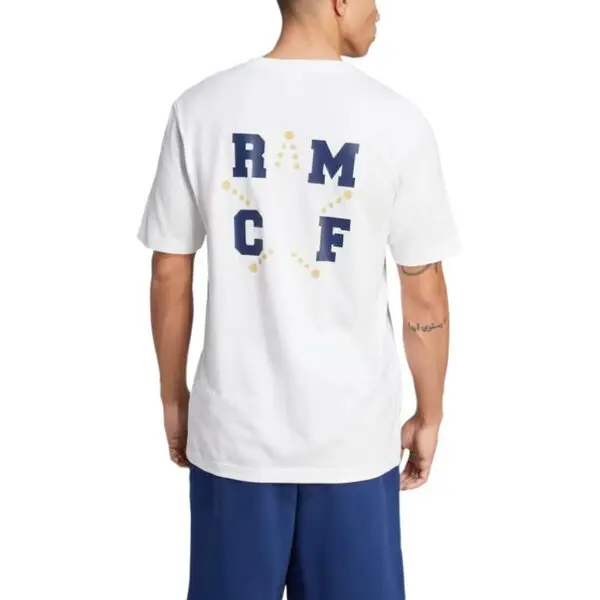 Adidas Real Madrid Vrct T-shirt Asia Sizing 'white Navy