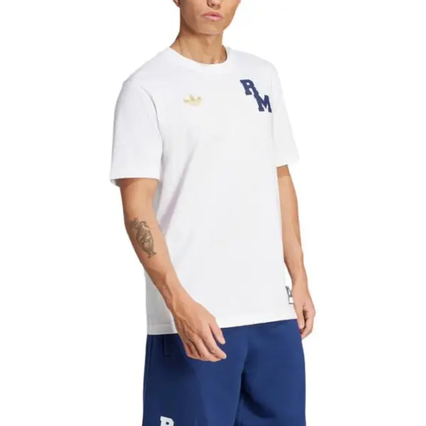 Adidas Real Madrid Vrct T-shirt Asia Sizing 'white Navy